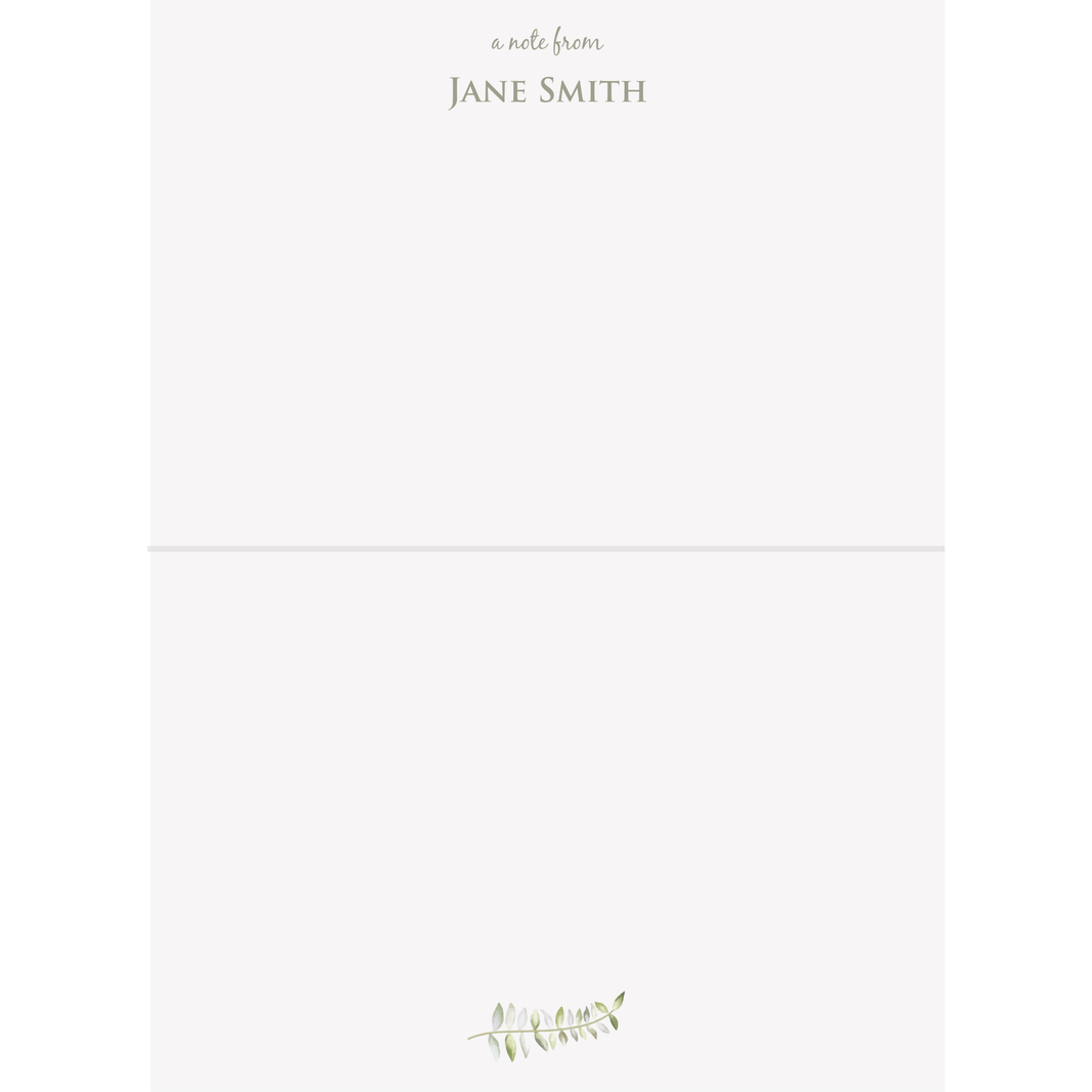 Lavender Sage Customised Note Card Set