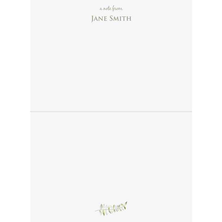 Lavender Sage Customised Note Card Set
